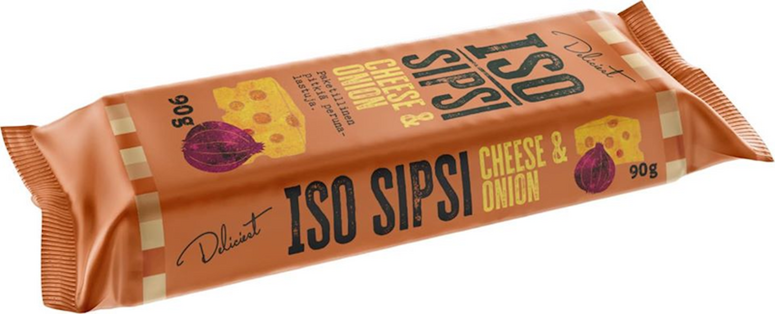 Deliciest iso sipsi 90g cheese-onion — HoReCa-tukku Kespro