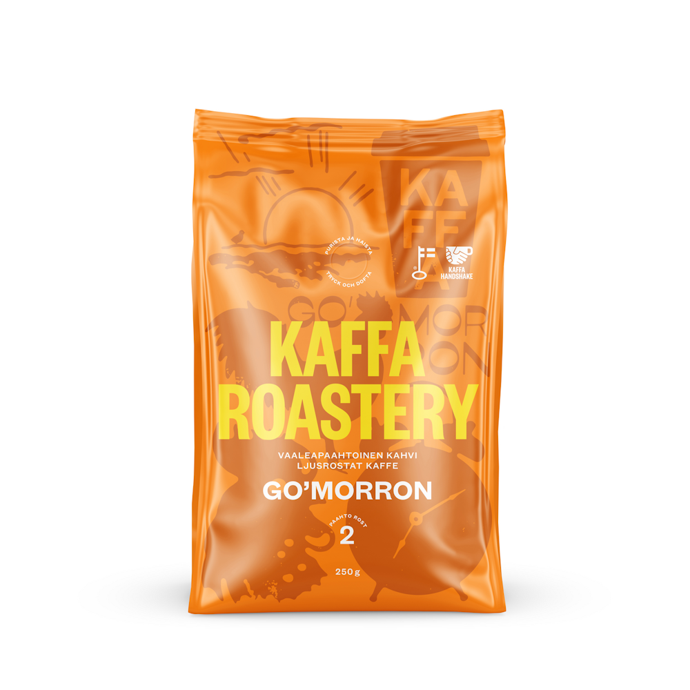 Kaffa Roastery papukahvi 250g Go morron — HoReCa-tukku Kespro