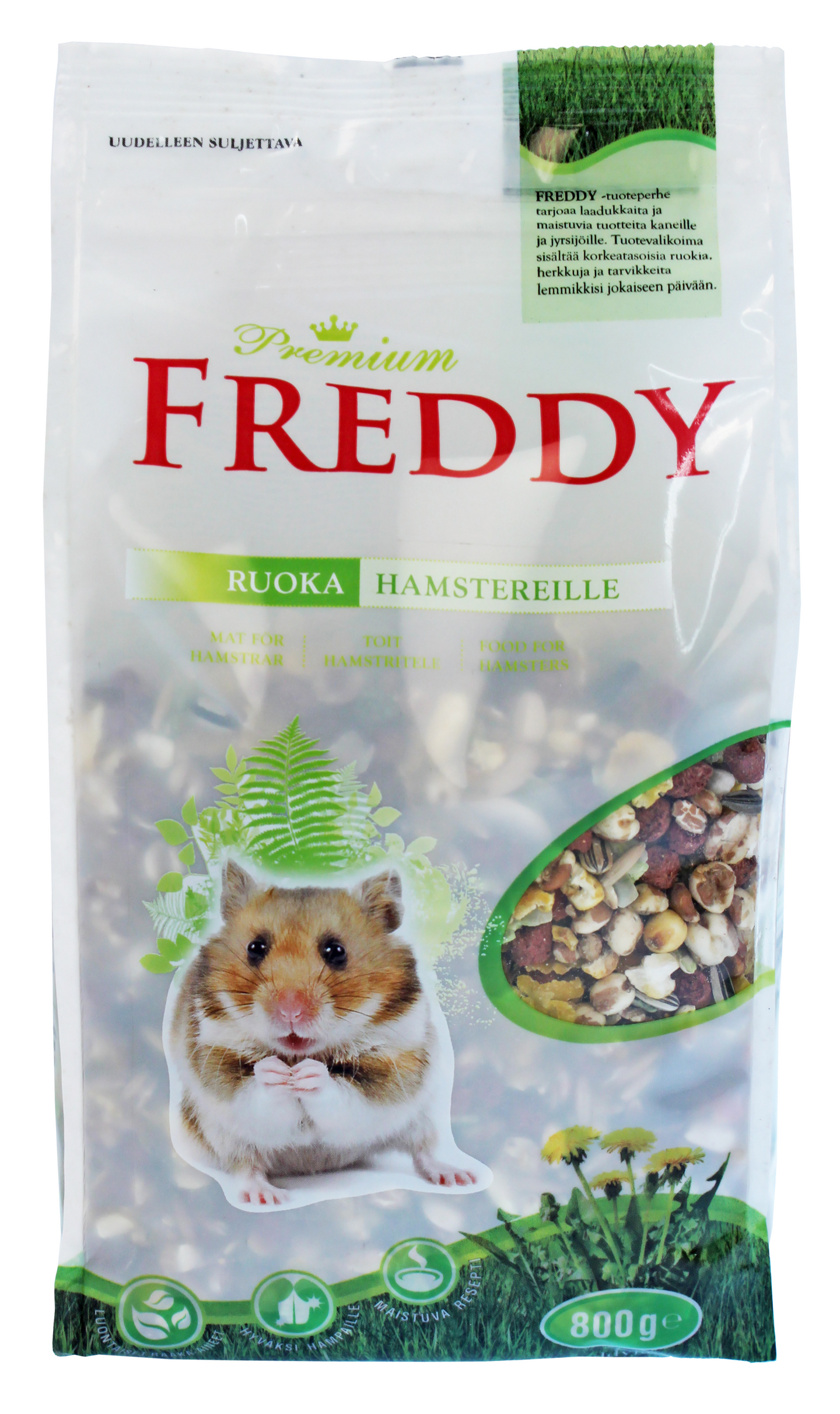 Freddy ruoka hamstereille 800g | K-Ruoka Verkkokauppa