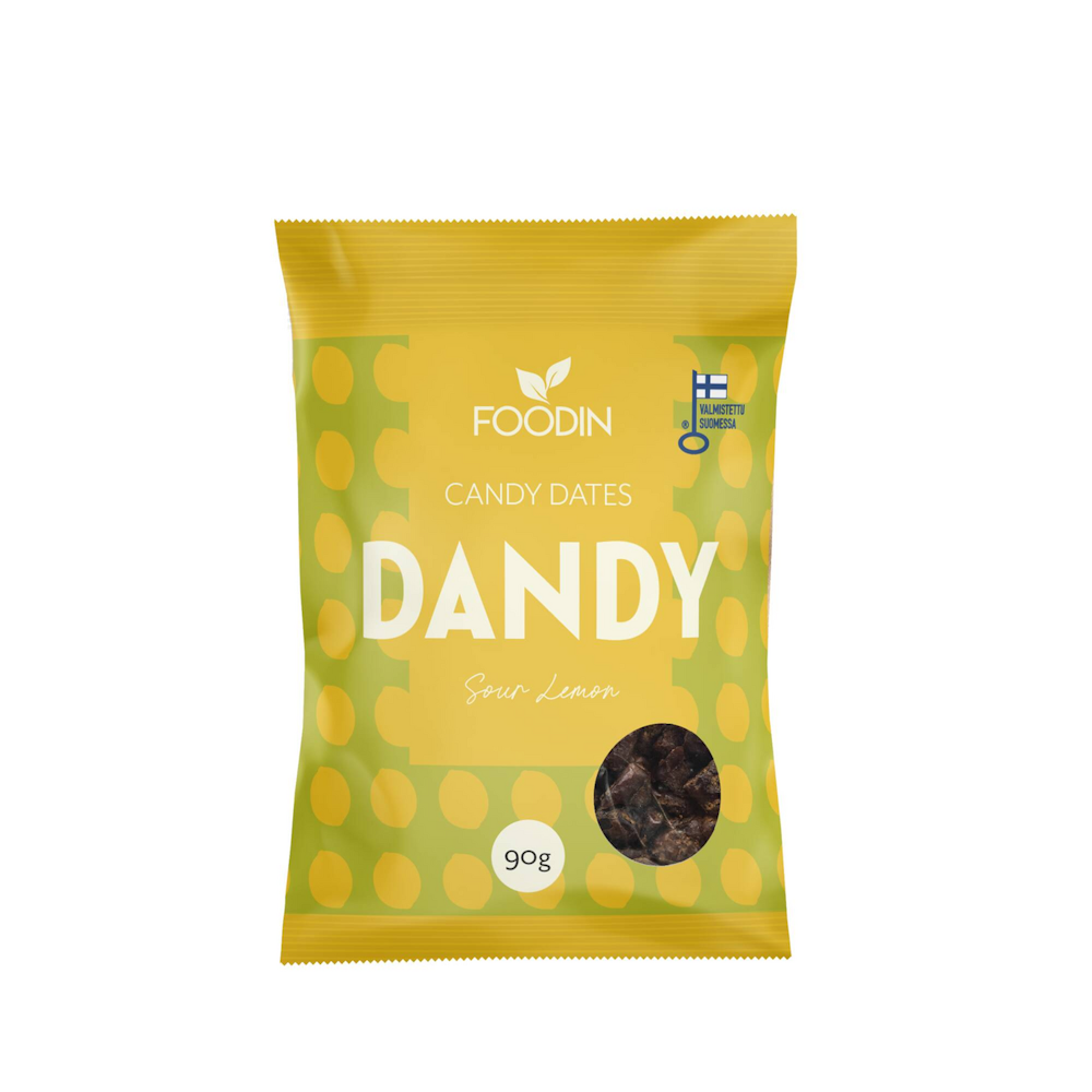 Foodin Dandy Candy Dates Sour Lemon 90g — HoReCa-tukku Kespro