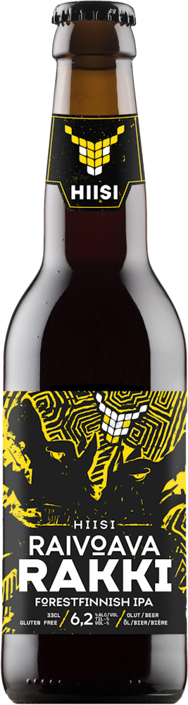 HIISI Raivoava Rakki Amber IPA olut 6,2% 0,33l — HoReCa-tukku Kespro