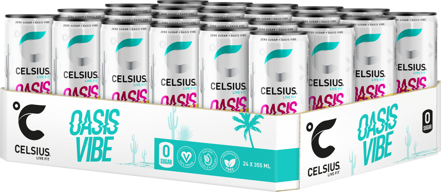 Celsius Oasis Vibe 0,355l tlk | K-Ruoka Verkkokauppa