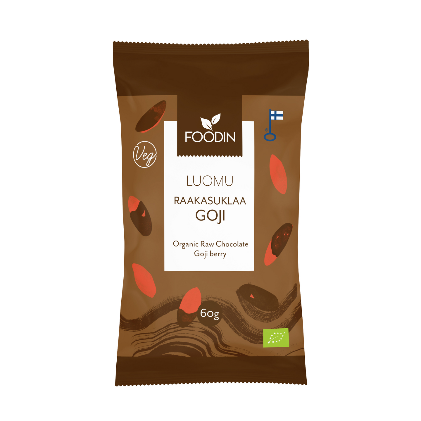 Foodin raakasuklaakuorrutettu goji-marja 60g luomu | K-Ruoka Verkkokauppa
