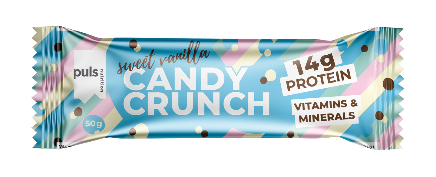 PULS Candy Crunch proteiinipatukka vanilja 50g | K-Ruoka Verkkokauppa