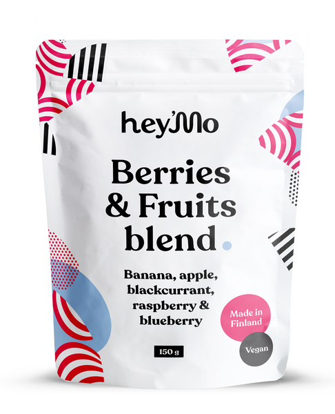 hey´Mo Berries & Fruits blend 150g | K-Ruoka Verkkokauppa