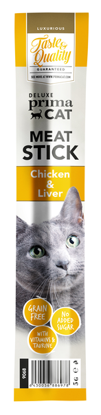 Deluxe PrimaCat meat stick, kana ja maksa 13,5 cm, 1 kpl, 5g | K-Ruoka ...