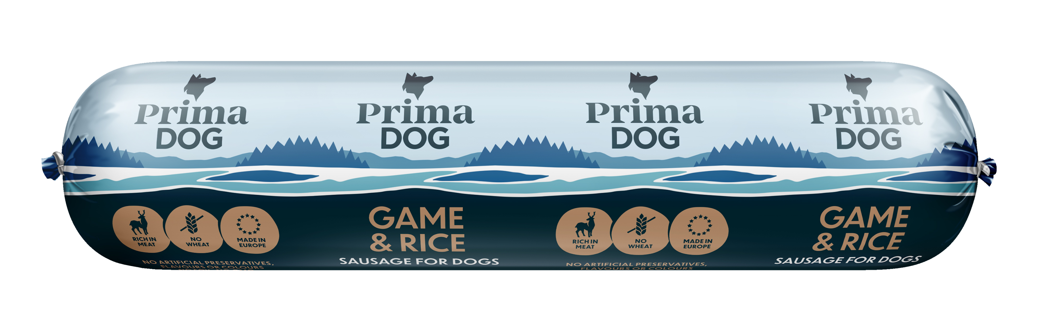 PrimaDog makkara riista riisi 800g — HoReCa-tukku Kespro