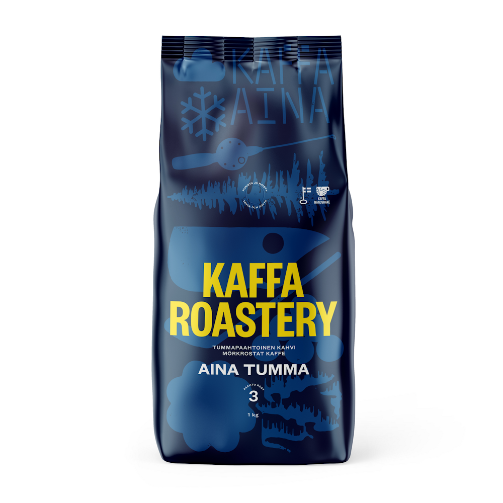 Kaffa Roastery Aina tumma kahvipapu 1000g — HoReCa-tukku Kespro
