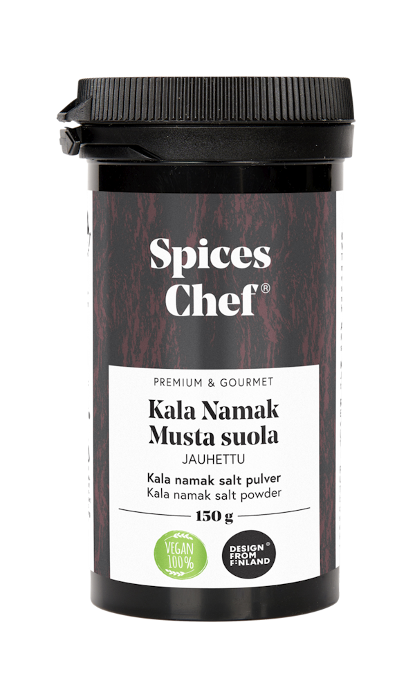 Spices Chef Kala Namak-suola jauhe 150g, BPA-vapaassa biomuovi ...