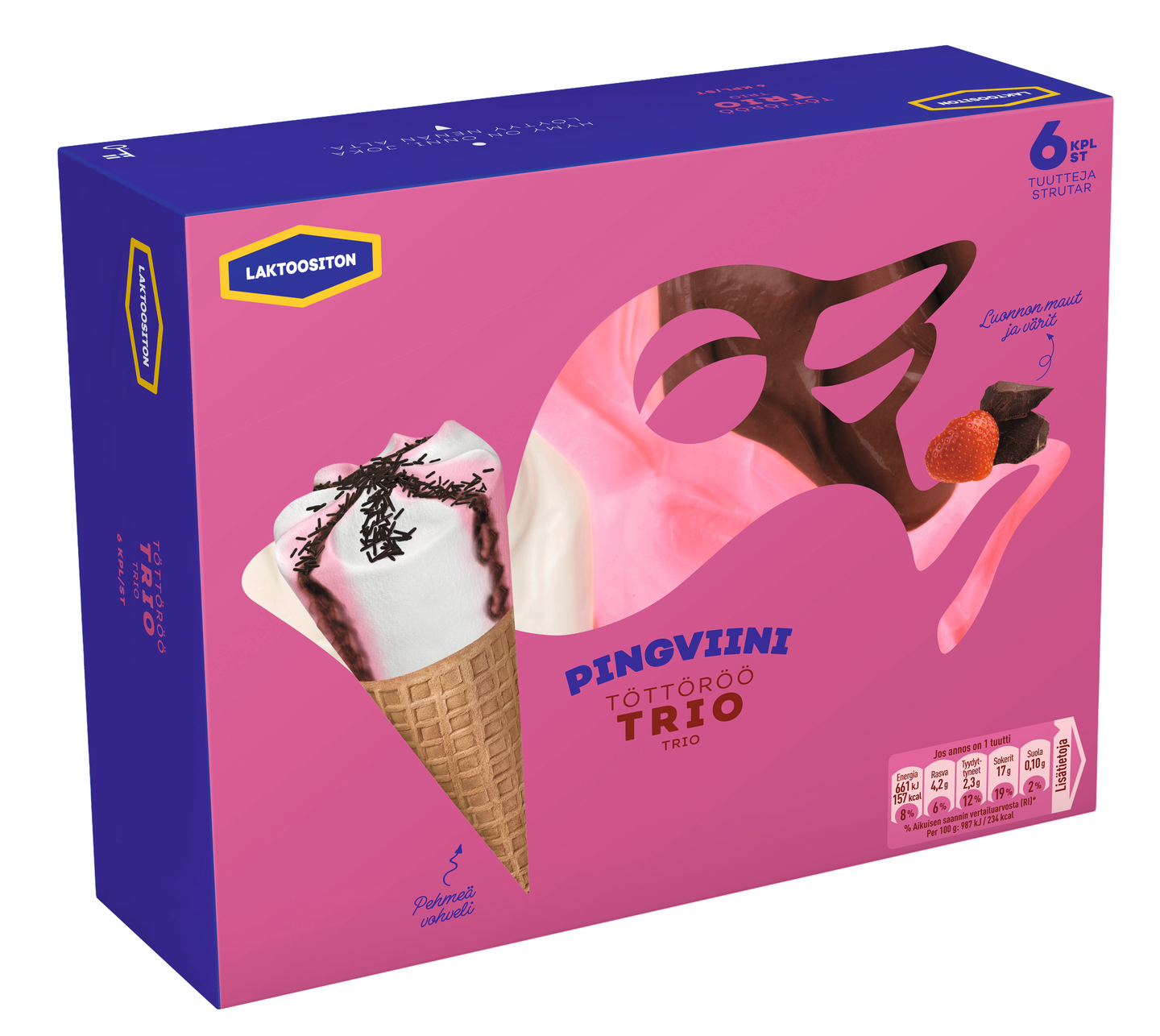 Pingviini tuutti 6x67g Trio laktoositon | K-Ruoka Verkkokauppa