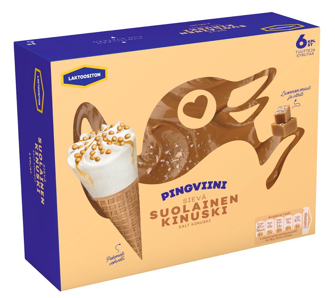 Pingviini tuutti 6x70g suolainen kinuski laktoositon — HoReCa-tukku Kespro