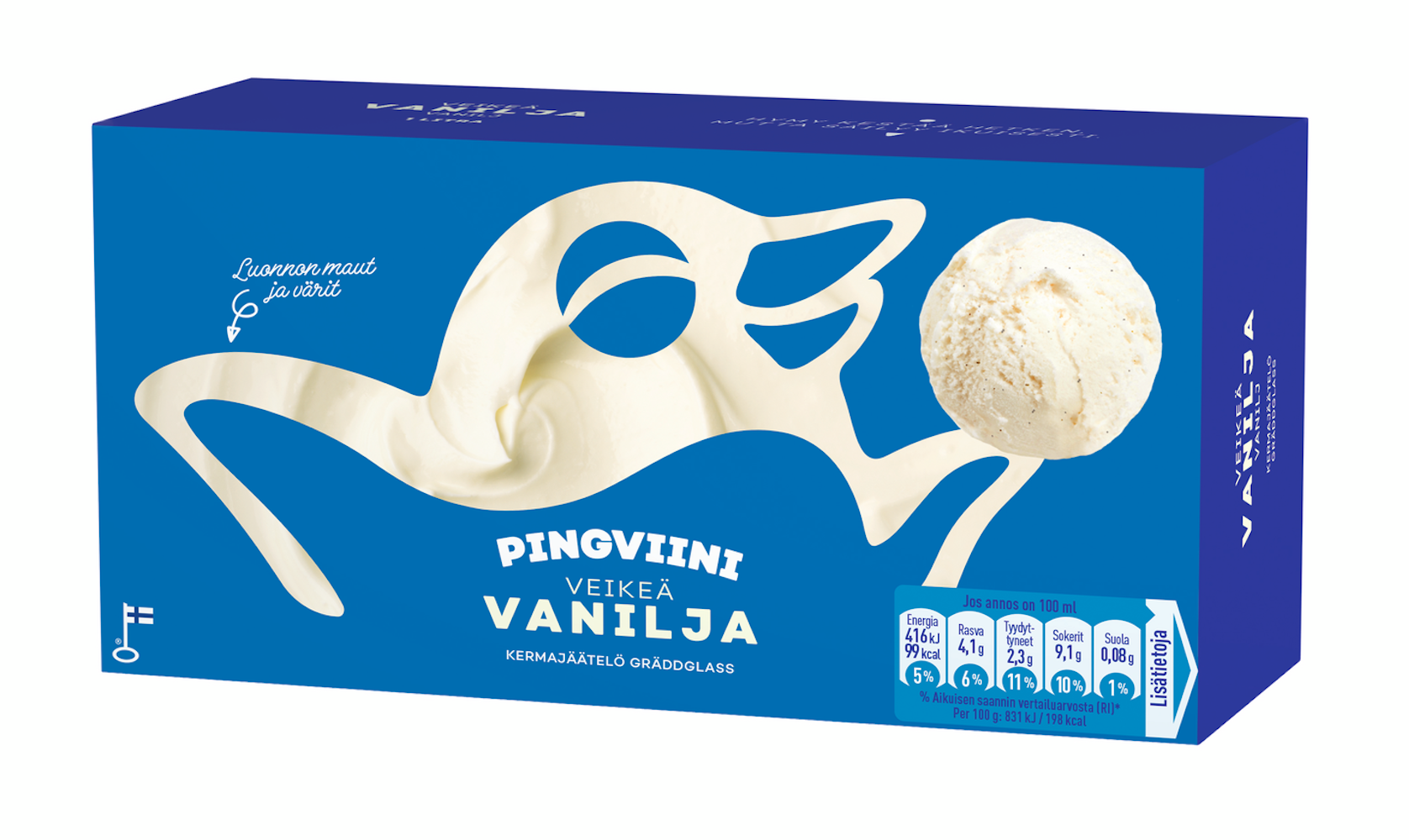 Pingviini jäätelö 1l vanilja — HoReCa-tukku Kespro