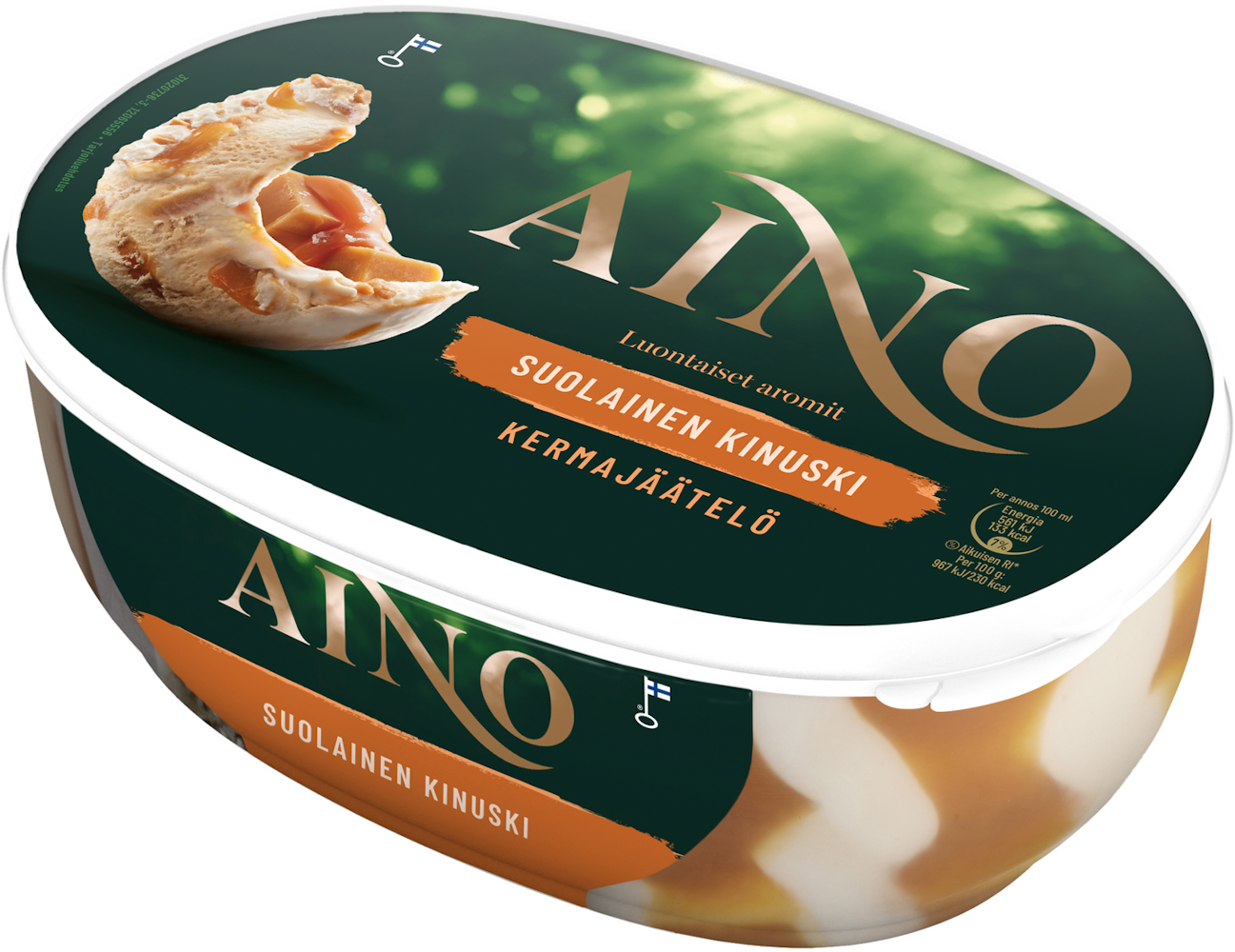 Aino jäätelö 0,9L Suolainen Kinuski — HoReCa-tukku Kespro