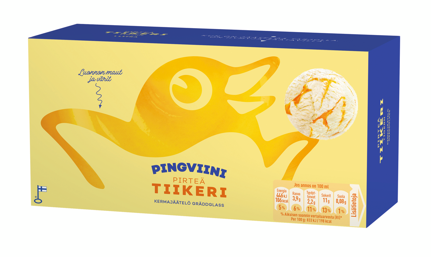 Pingviini jäätelö 1l tiikeri pa – K-Ruoka