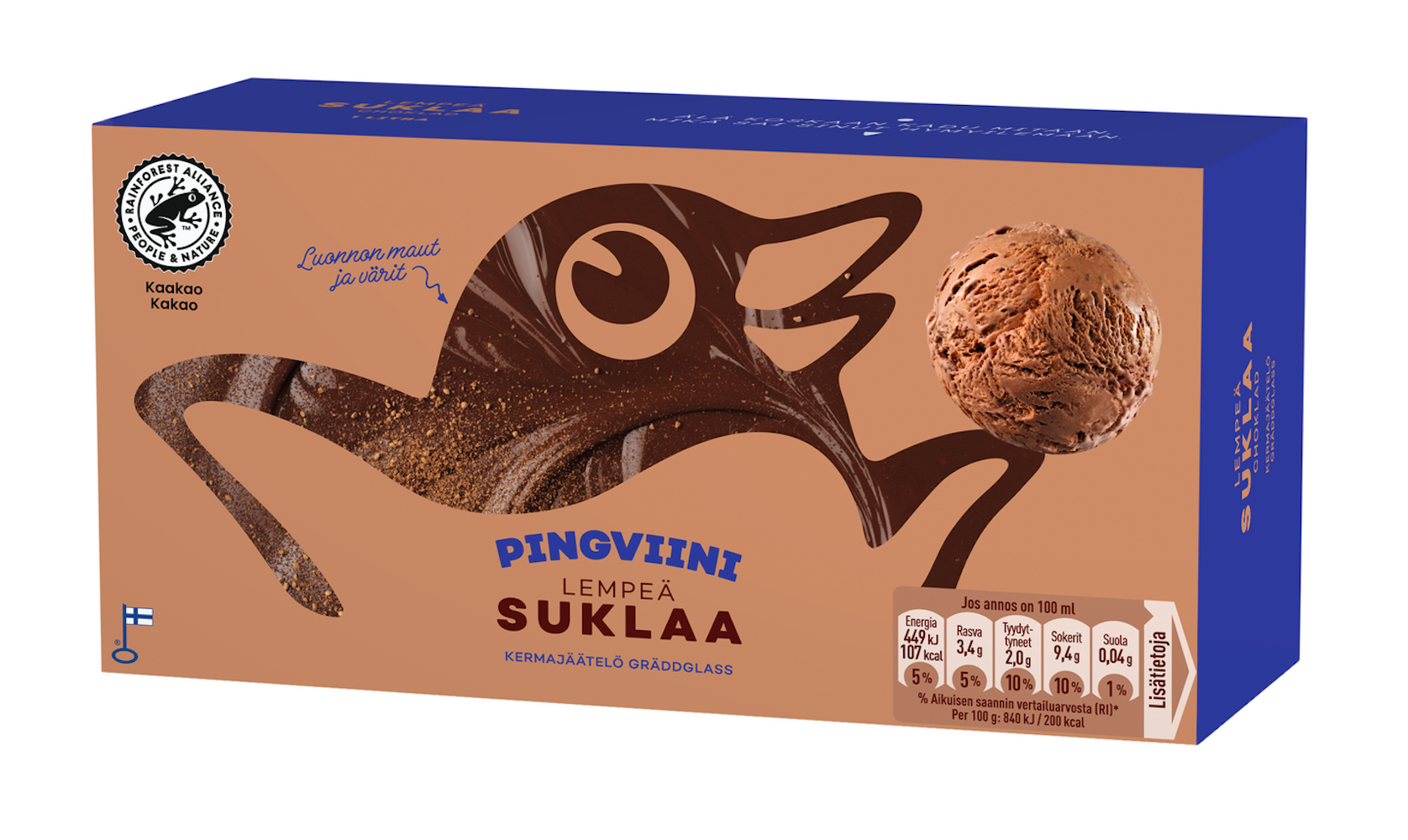 Pingviini jäätelö 1l suklaa — HoReCa-tukku Kespro