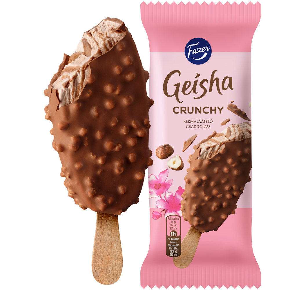Fazer Geisha Crunchy puikko 64g/90ml — HoReCa-tukku Kespro