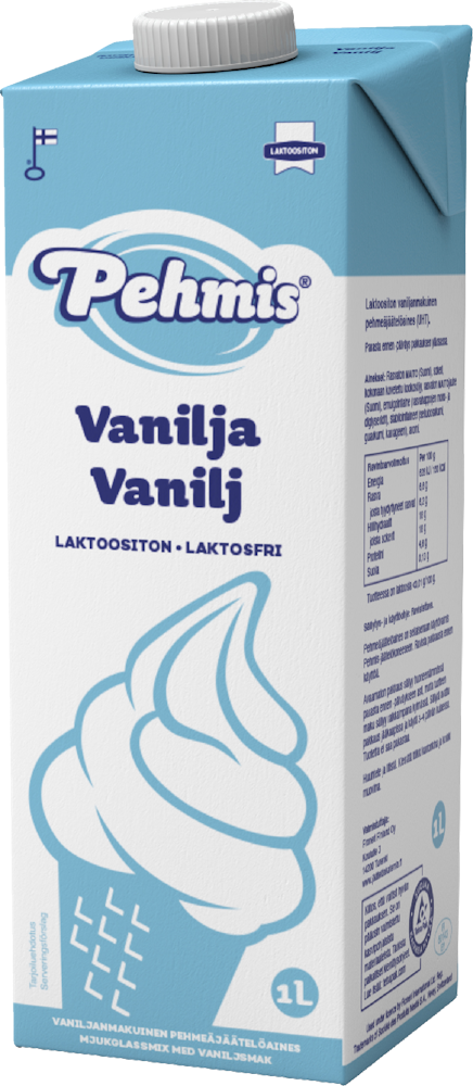 Pehmis Vanilja laktoositon pehmeäjäätelöaines 1l — HoReCa-tukku Kespro