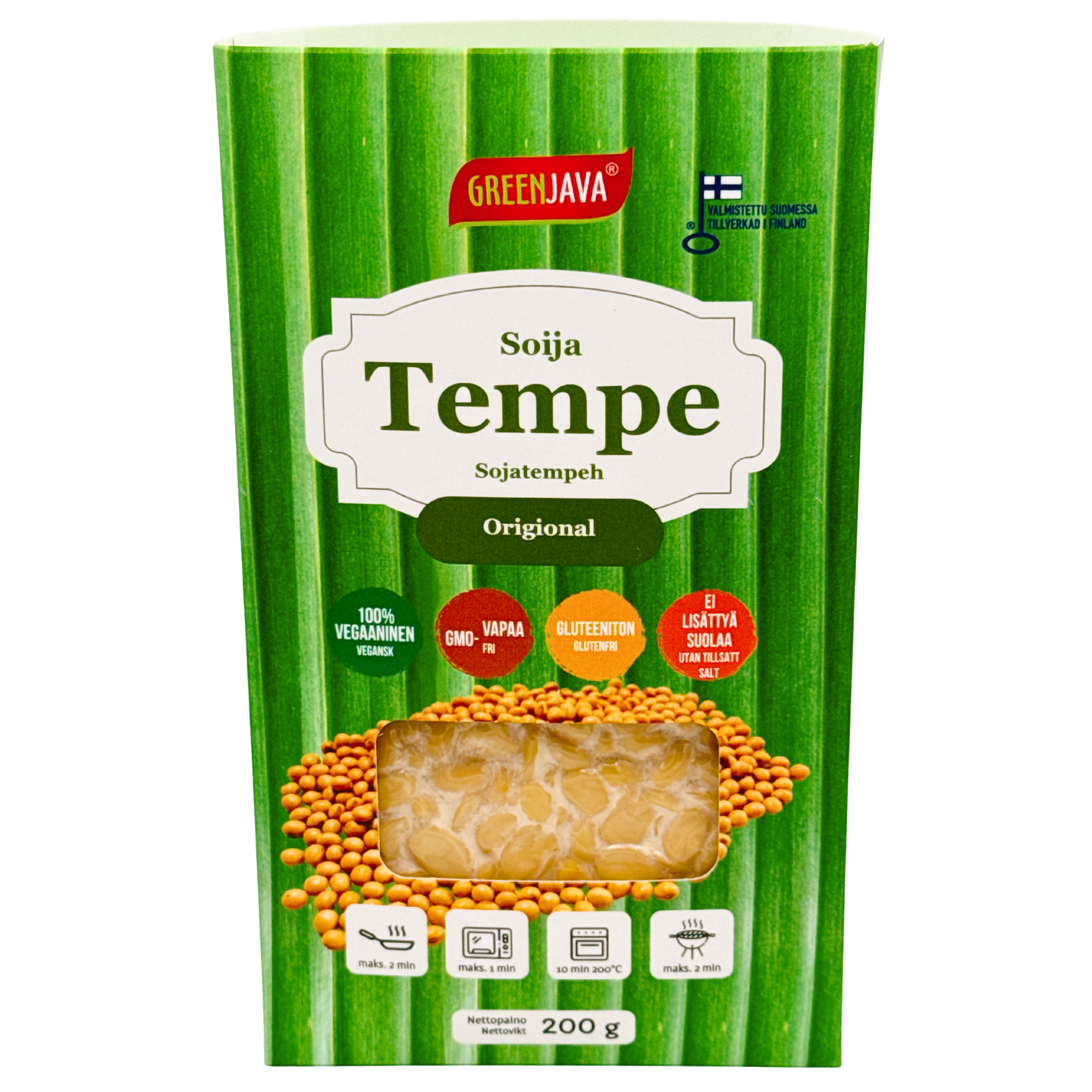 GreenJava Soijatempe maustamaton 200g | K-Ruoka Verkkokauppa