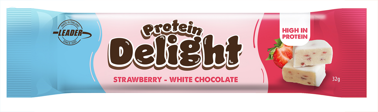 Protein Delight Protein patukka 32g Strawberry-white chocolate | K ...
