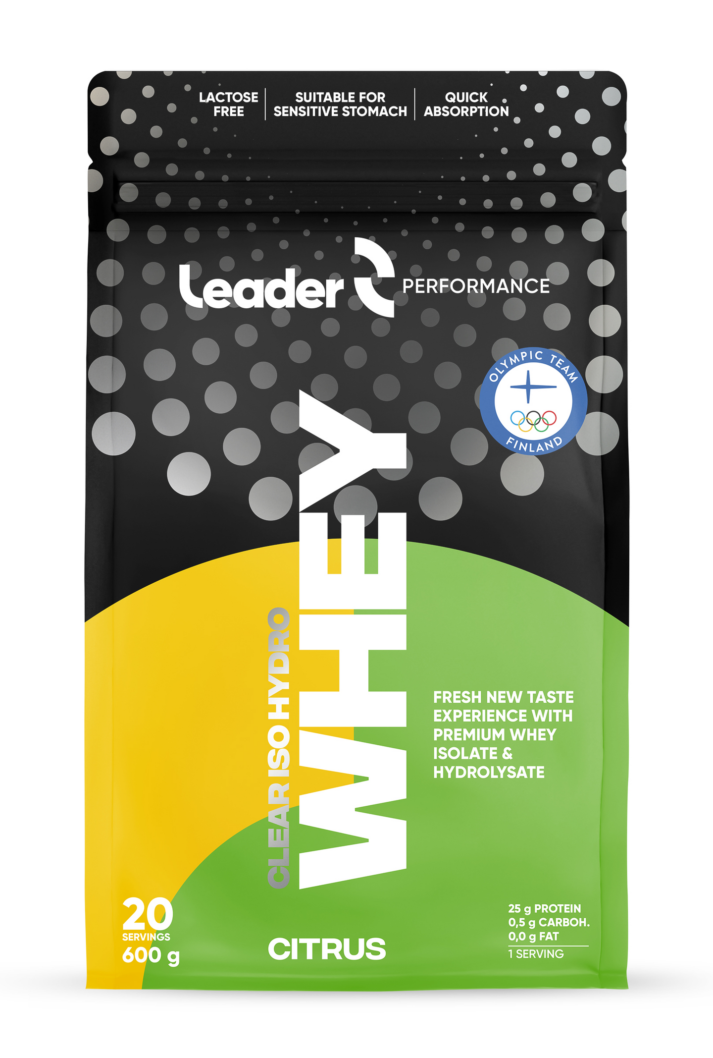 Leader Performance Whey Clear Iso-Hydro proteiinjuomajauhe sitrus 600g ...