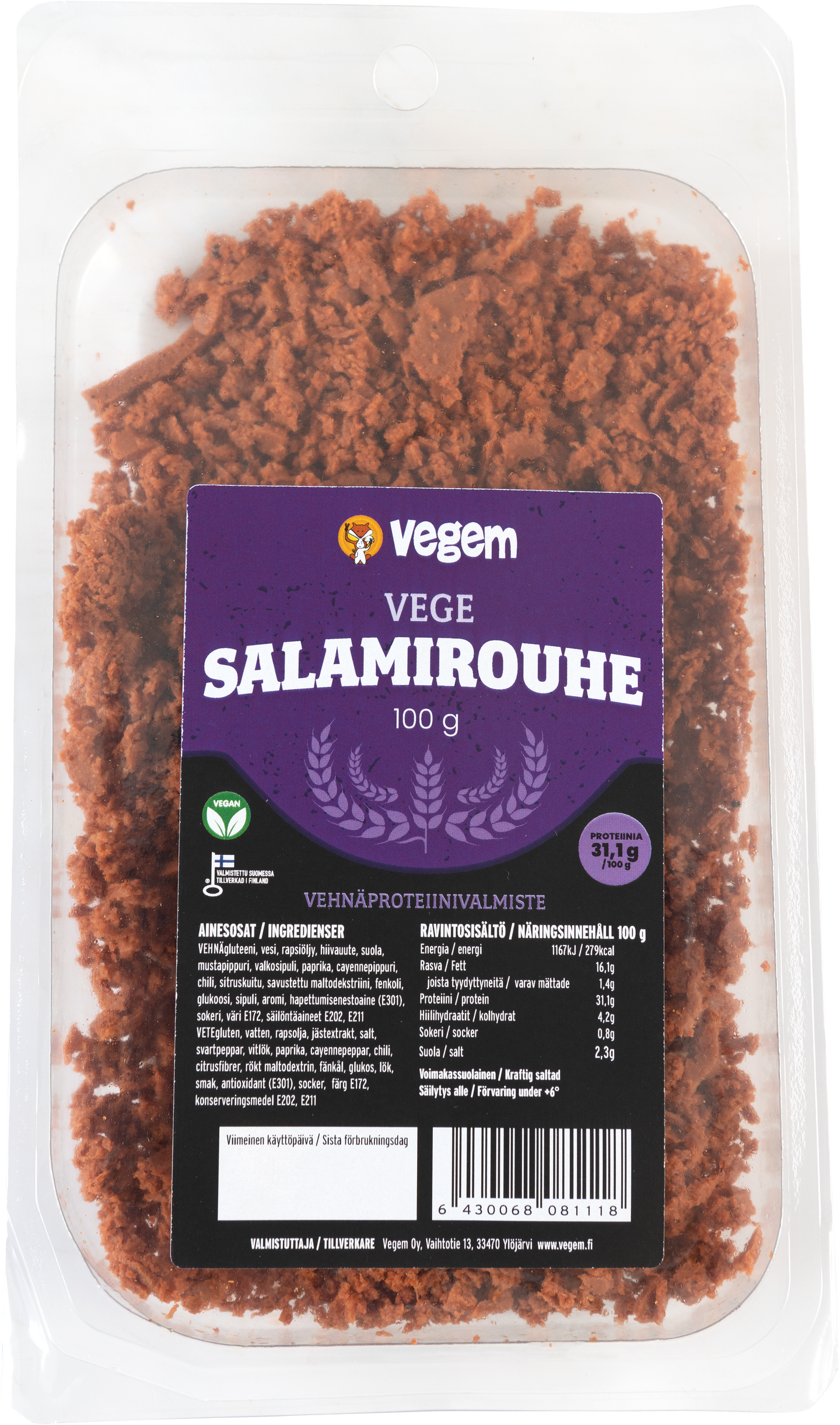 Vegem salamirouhe 100g | K-Ruoka Verkkokauppa