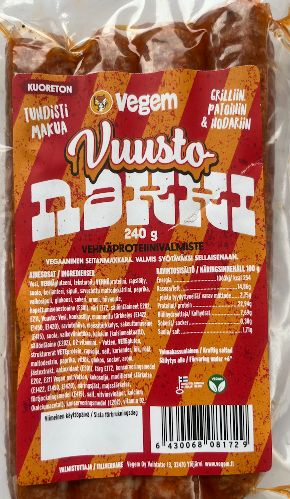 Vegem Vuustonakki 240g — HoReCa-tukku Kespro