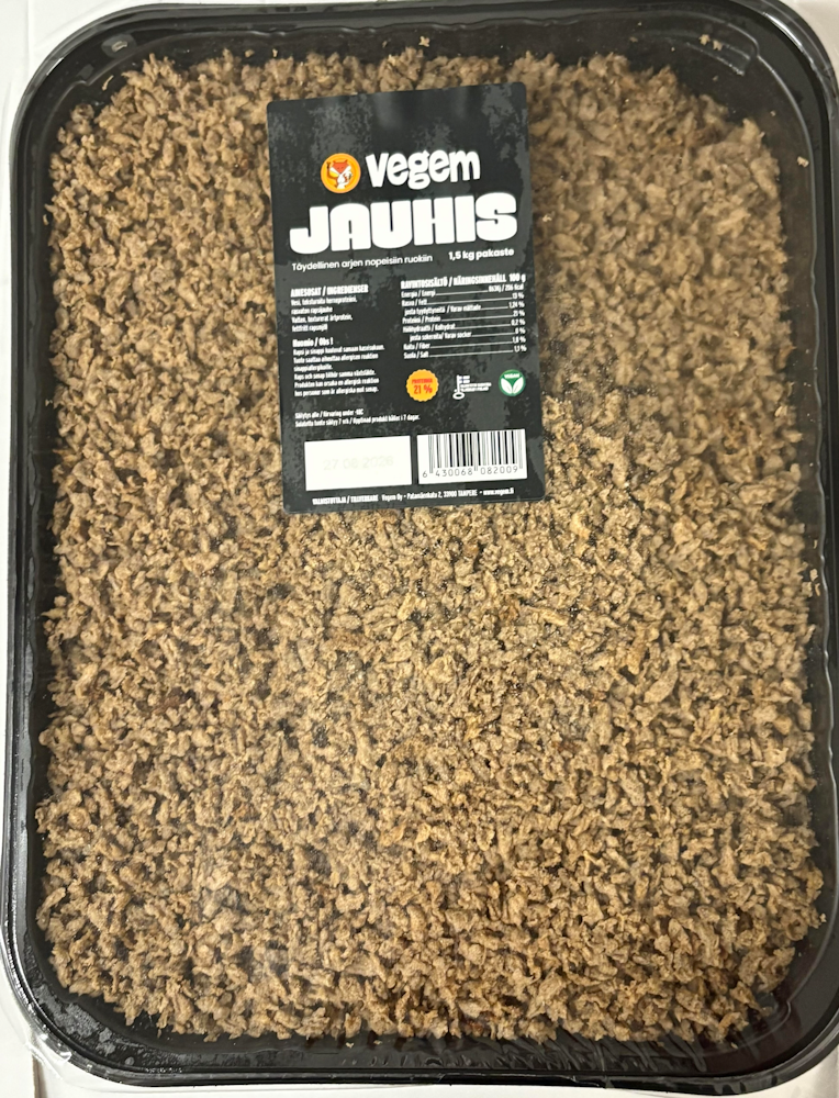 Vegem jauhis herneproteiinirouhe 1,5kg pakaste — HoReCa-tukku Kespro
