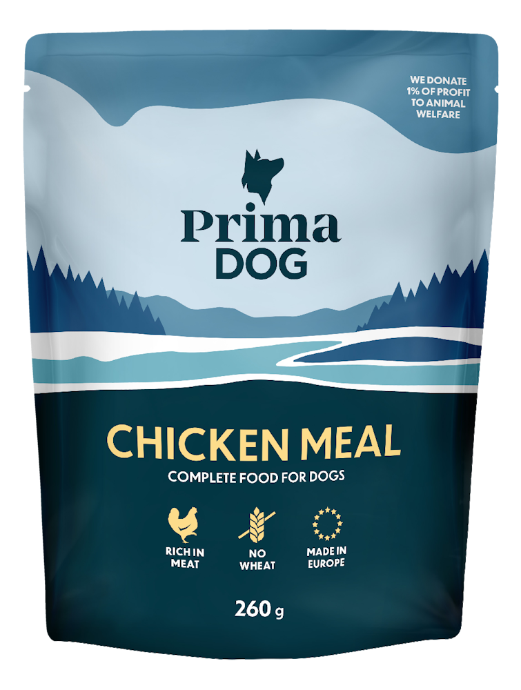 PrimaDog kana ateria 260g — HoReCa-tukku Kespro