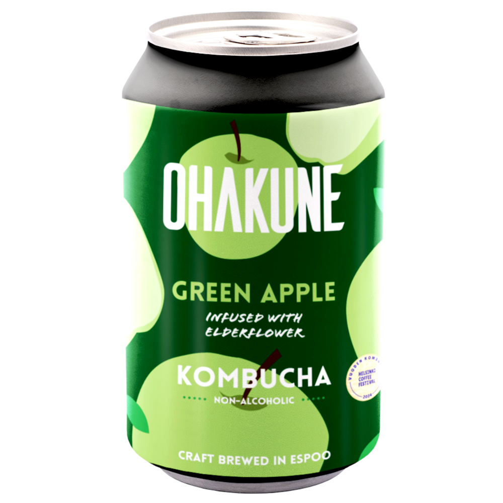 Ohakune Kombucha Green Apple teejuoma 0,33l — HoReCa-tukku Kespro