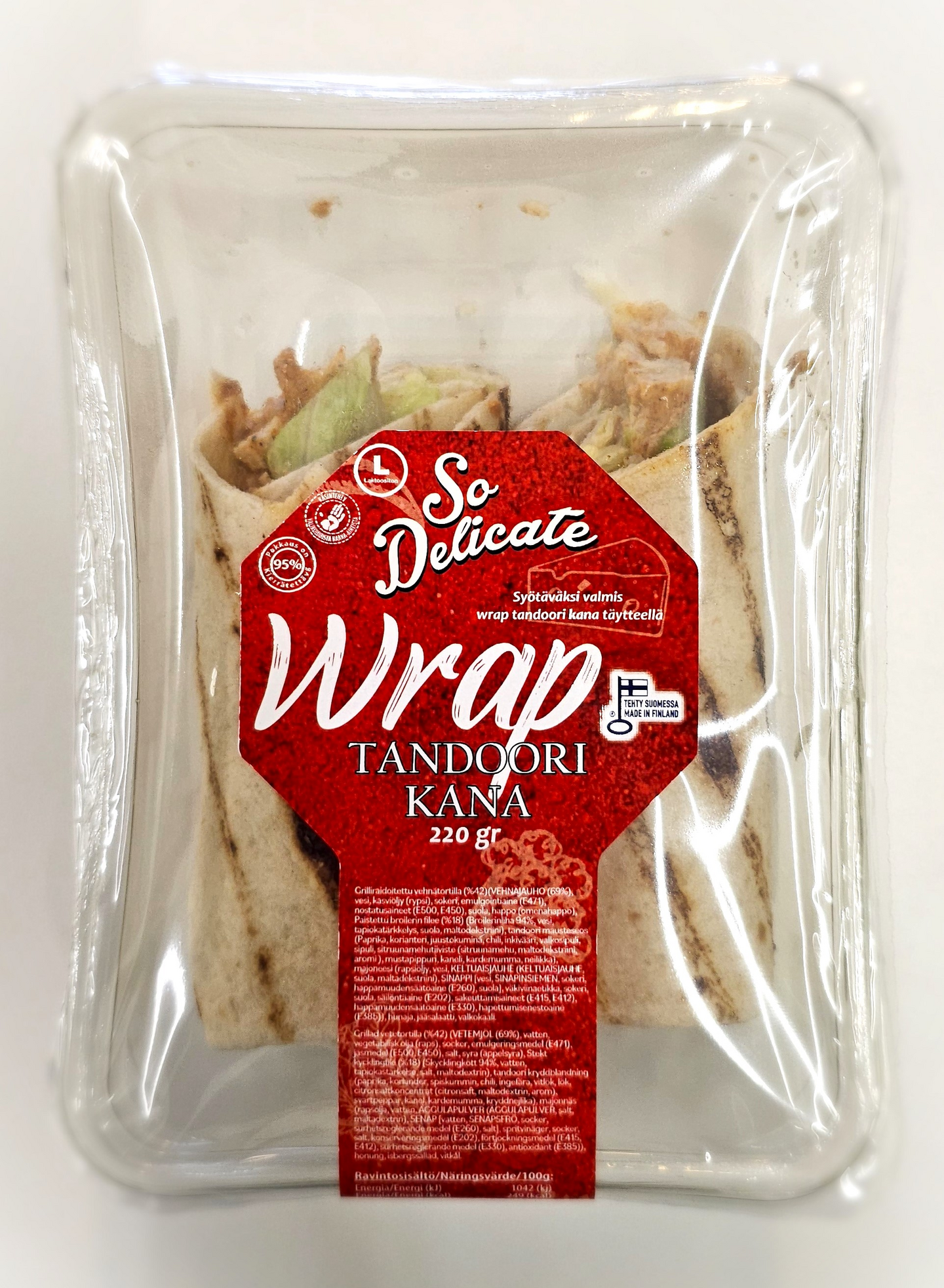 So Delivate tandoori kana wrap 220g | K-Ruoka Verkkokauppa