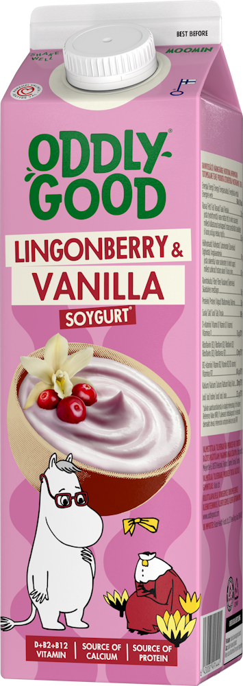 Oddlygood soygurt 1kg puolukka-vanilja - HoReCa-tukku Kespro