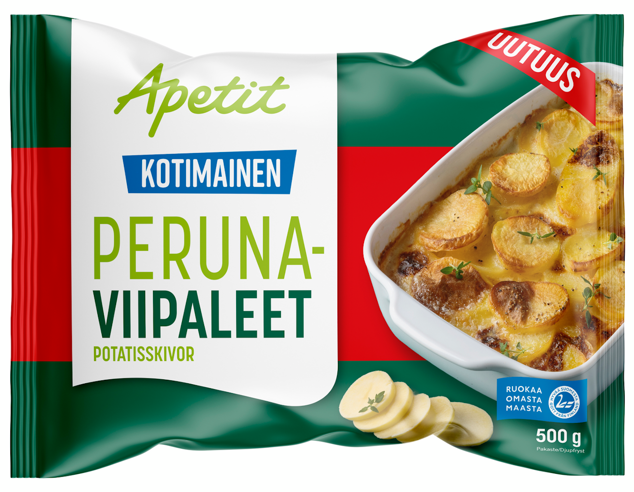 Apetit Kotimainen Perunaviipale pakaste 500g — HoReCa-tukku Kespro