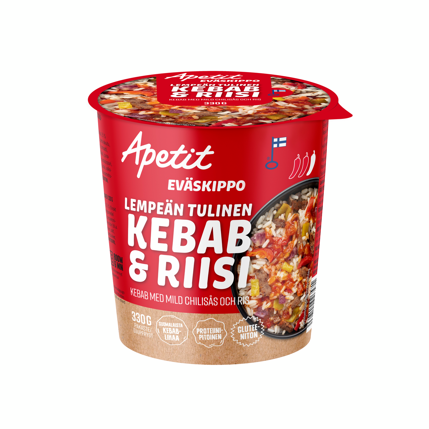 Apetit Eväskippo lempeän tulinen kebab ja riisi 330g pakaste | K-Ruoka ...
