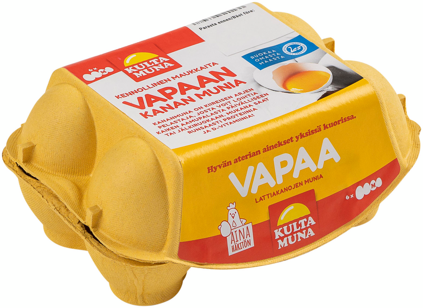 Kultamuna vapaa kananmuna M6 348g | K-Ruoka Verkkokauppa