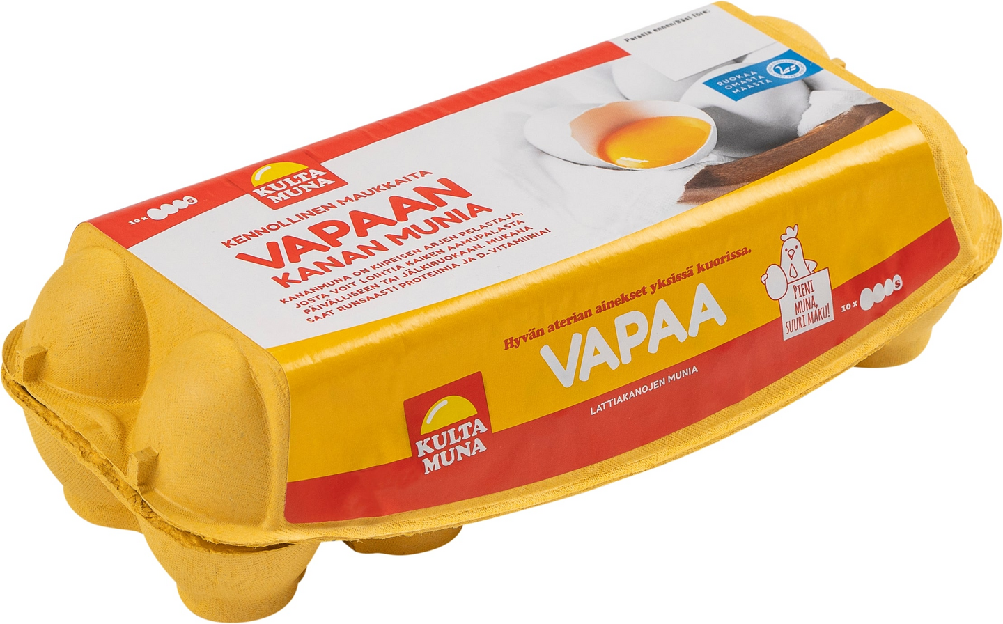 Kultamuna vapaa kananmuna S10 480g 234 rasiaa KONTTI | K-Ruoka Verkkokauppa