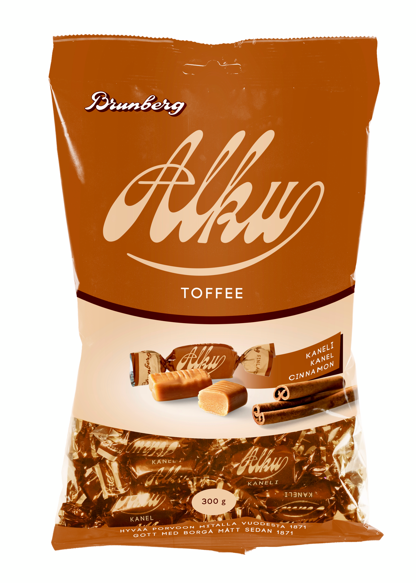 Brunberg Kaneli Alku toffee 300g | K-Ruoka Verkkokauppa