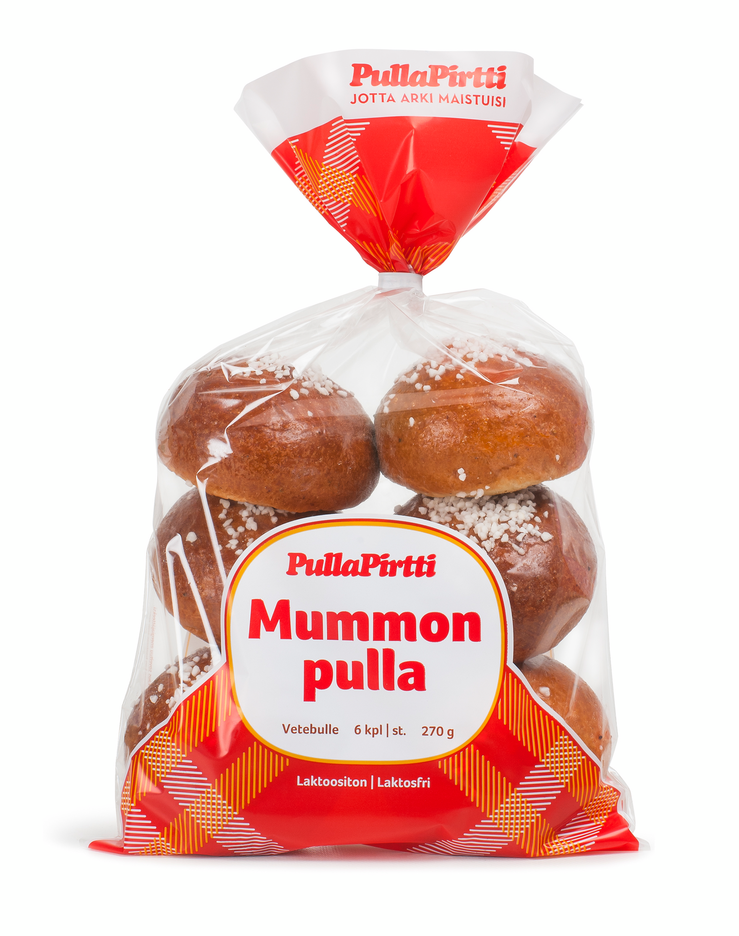 PullaPirtti Mummon pulla 6/270g lakton ttön pulla – K-Ruoka