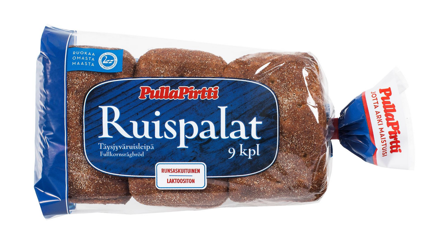 PullaPirtti Ruispalat 9/500g halk lakton runskuit ruisleipä | K-Ruoka ...