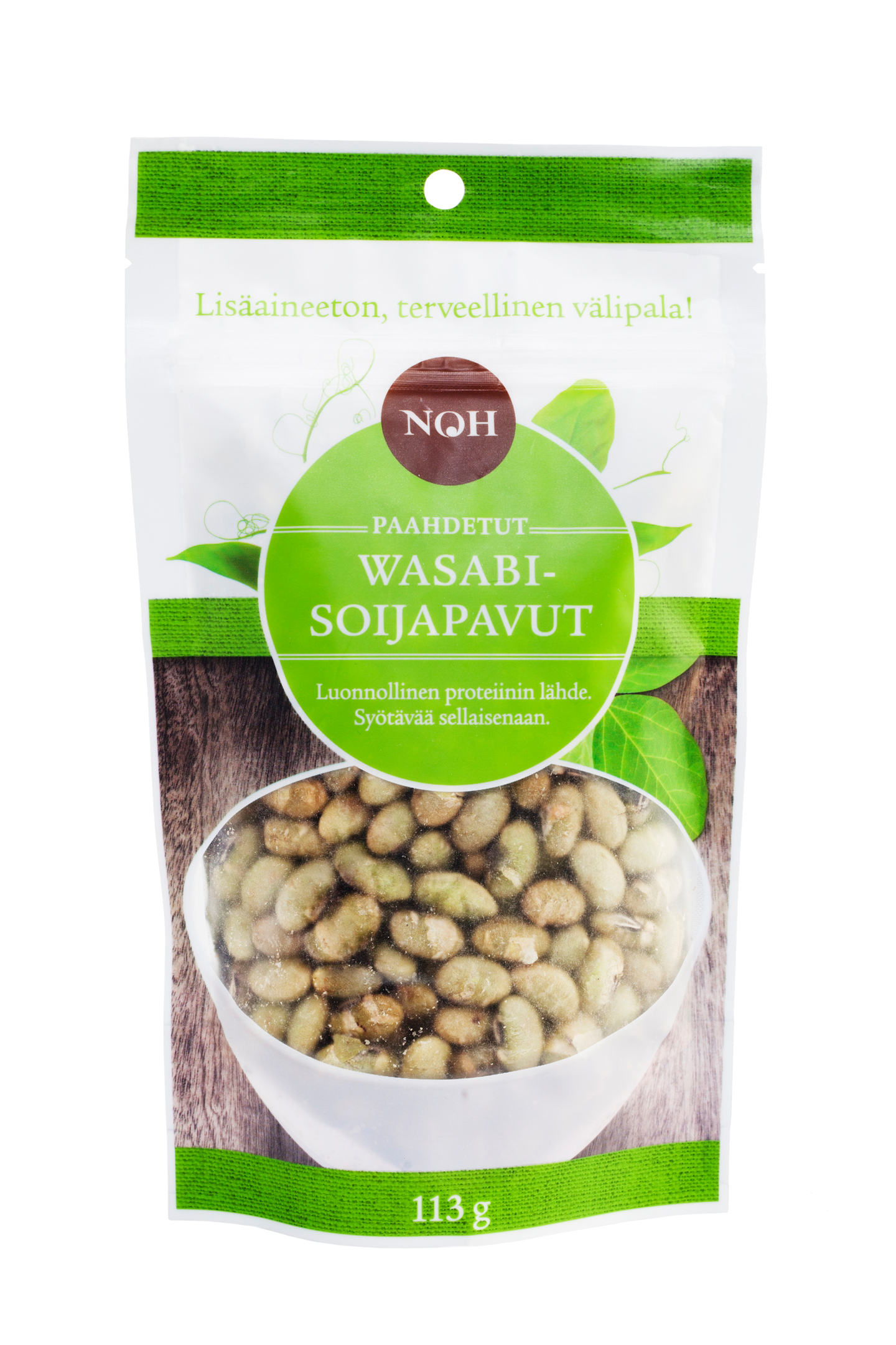 NOH paahdetut wasabi soijapavut 113g | K-Ruoka Verkkokauppa
