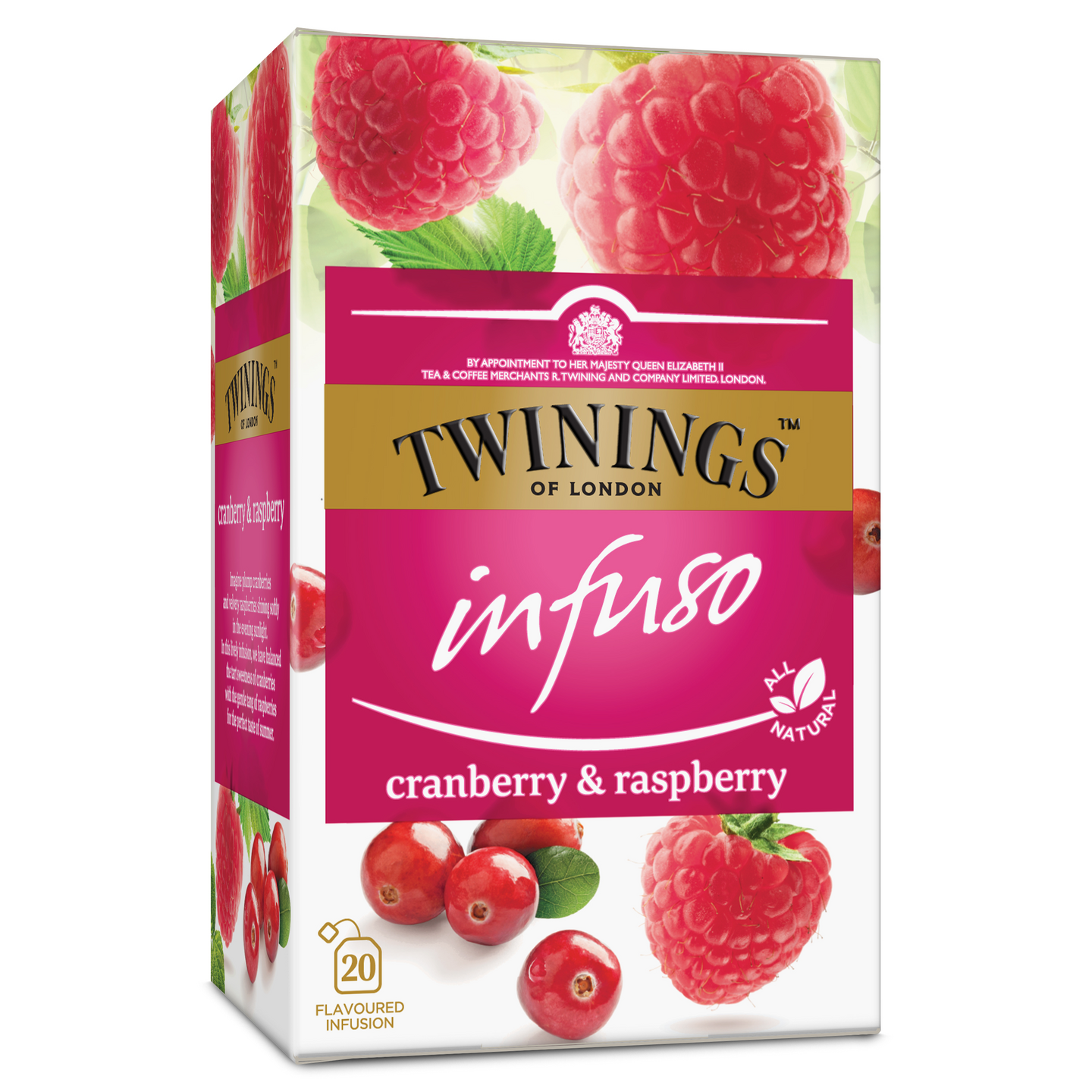 Twinings 20x2g Infuso cranberry raspberry tee | K-Ruoka Verkkokauppa