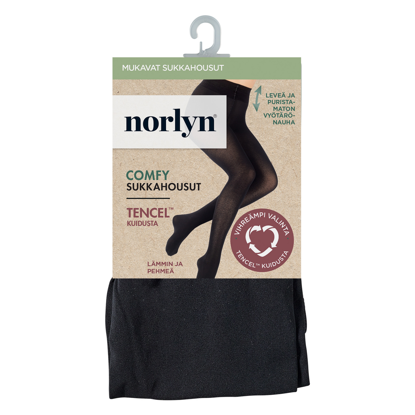 Norlyn A41929 Comfy Tencel 3D sukkahousut musta | K-Ruoka Verkkokauppa