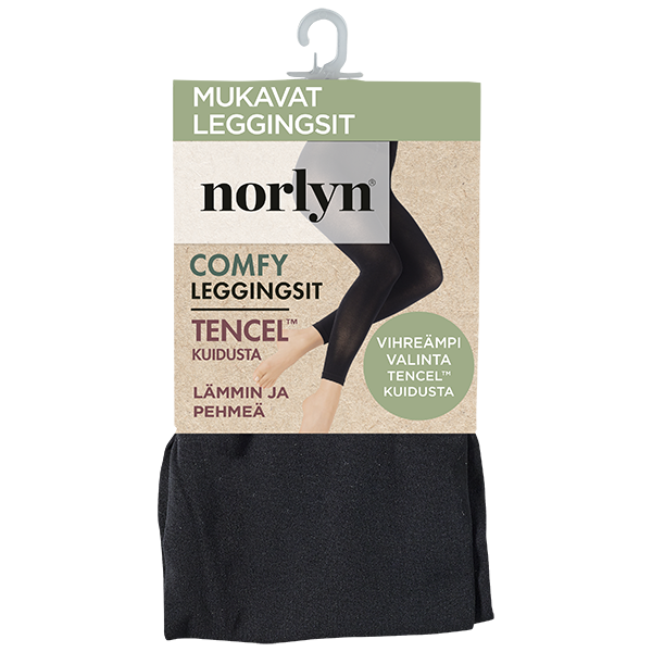 Norlyn A41634 Comfy Tencel 3D leggingsit musta | K-Ruoka Verkkokauppa