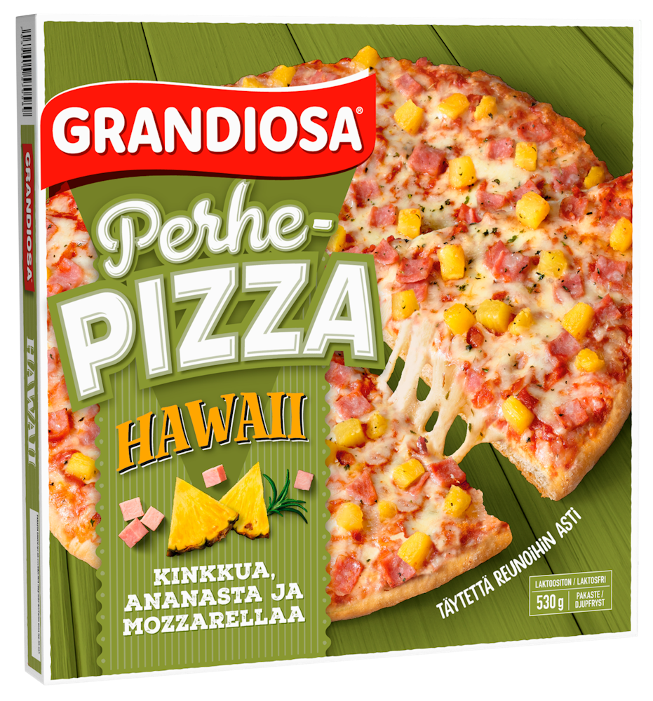 Grandiosa pizza Hawaii 530g perhepizza pakaste — HoReCa-tukku Kespro