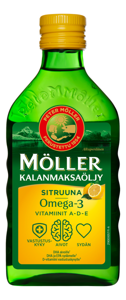 Möller kalanmaksaöljy 250ml sitruuna | K-Ruoka Verkkokauppa