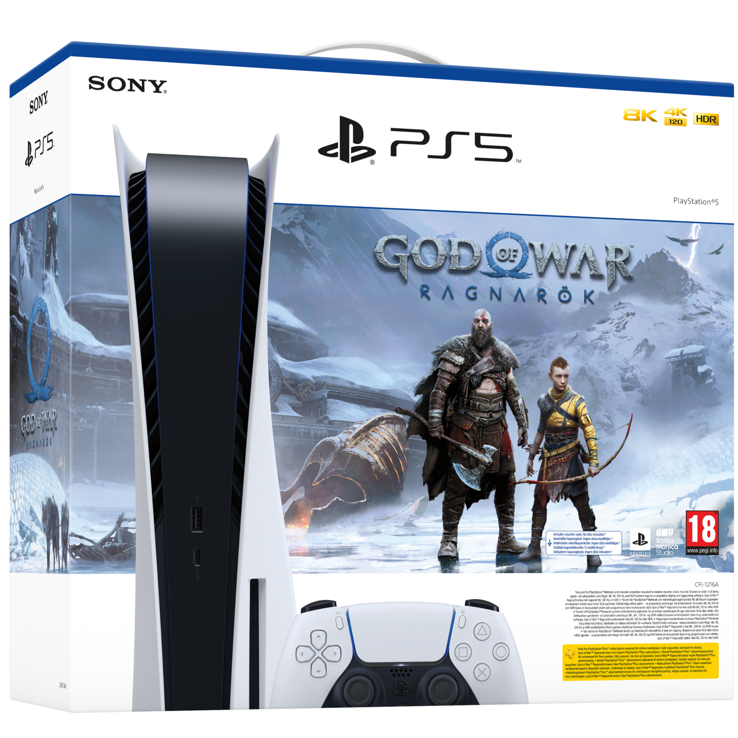 Sony PlayStation 5 pelikonsoli + God of War: Ragnarök -peli | K-Ruoka ...