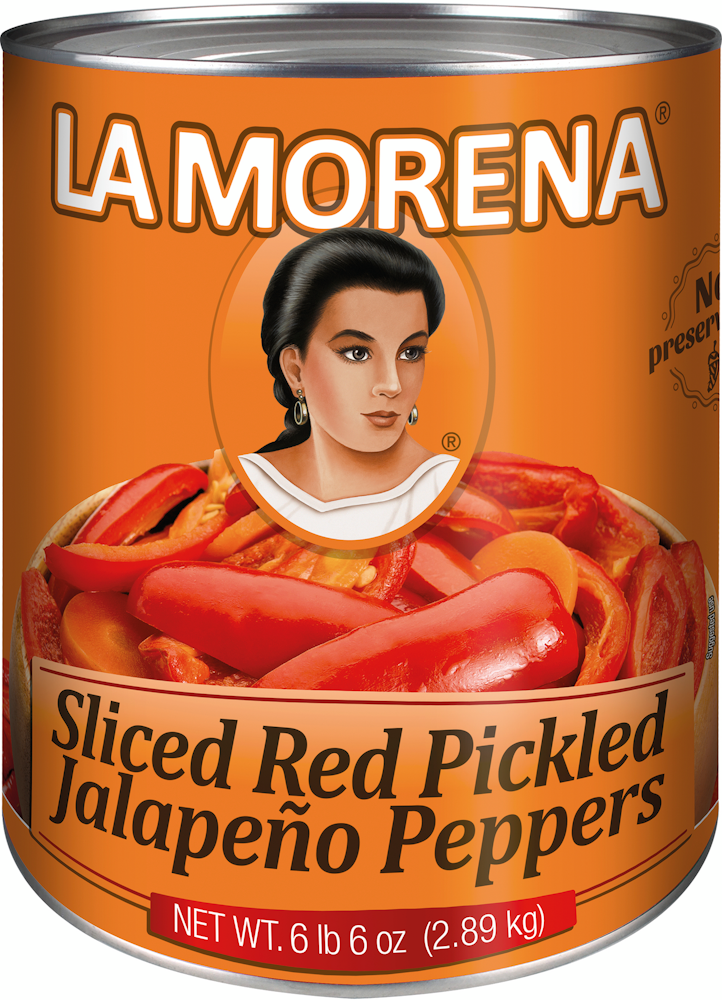 La Morena punaisia jalapenoja 2,89kg — HoReCa-tukku Kespro