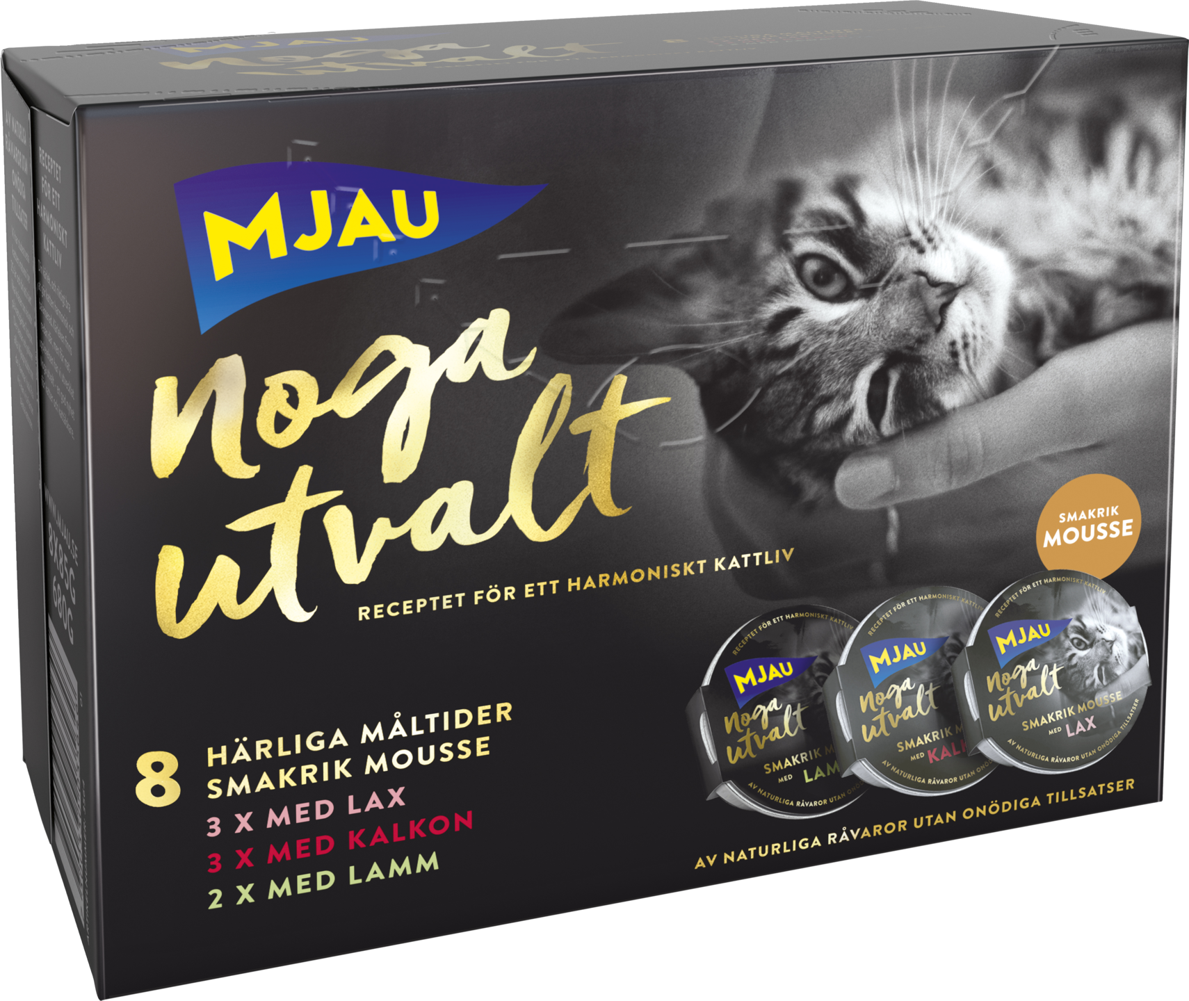 Mjau Noga Utvalt lajitelma 8x85g mousse kissanruoka | K-Ruoka Verkkokauppa