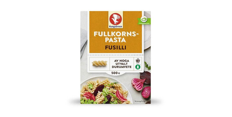 Kungsörnen Fusilli fullkorn 500g | K-Ruoka Verkkokauppa