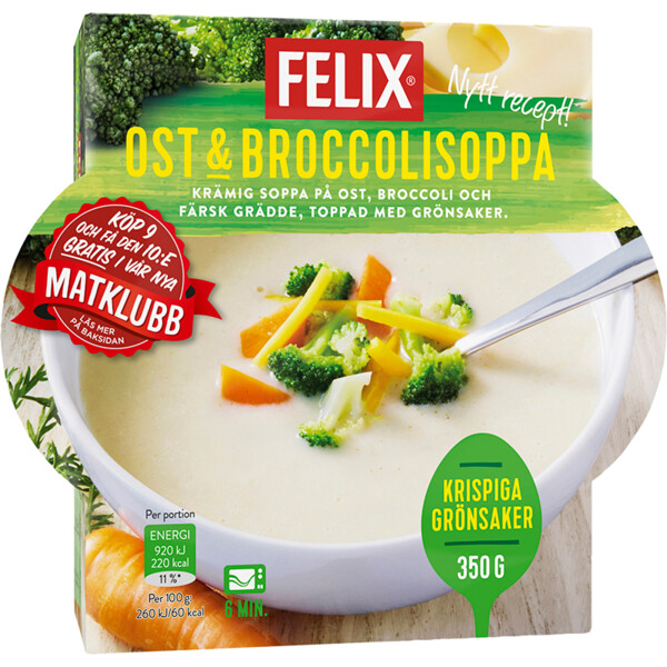 Felix Ost&broccolisoppa 350g | K-Ruoka Verkkokauppa