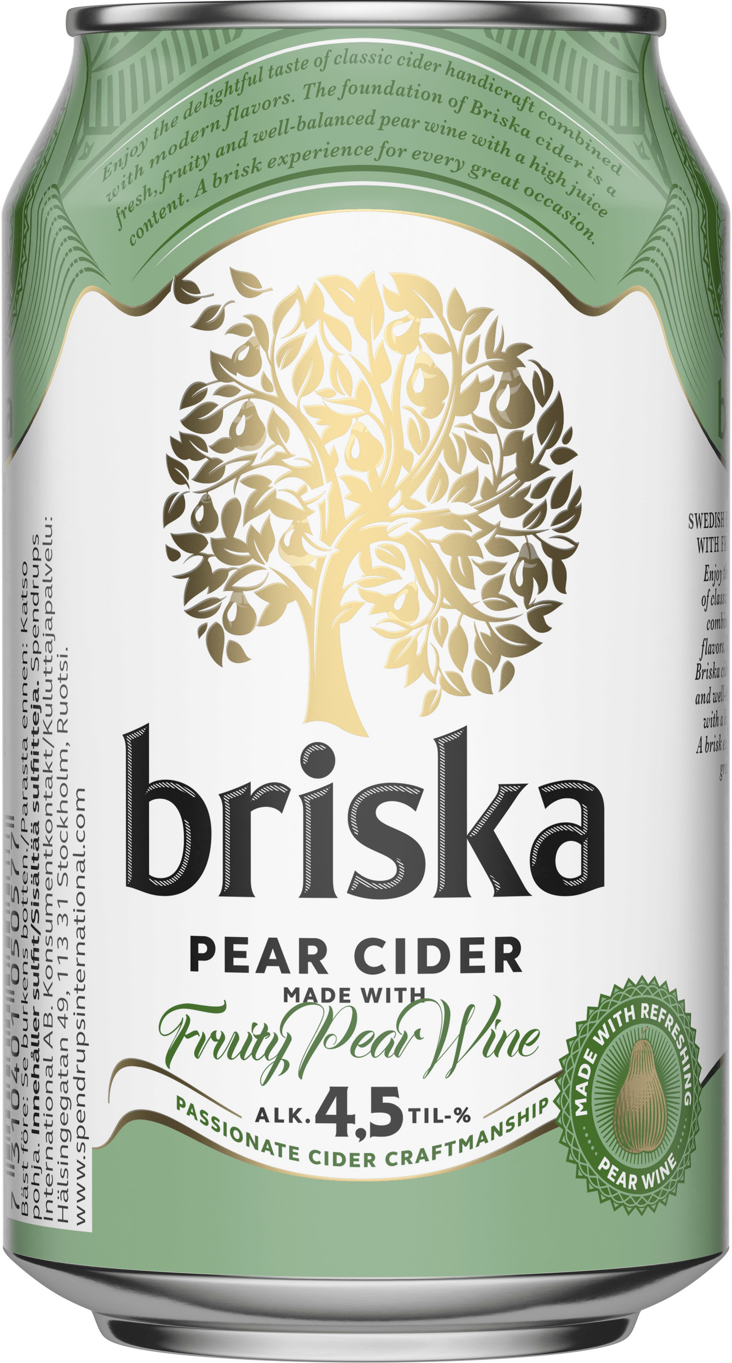 Briska Pear päärynäsiideri 4,5% 0,33l | K-Ruoka Verkkokauppa